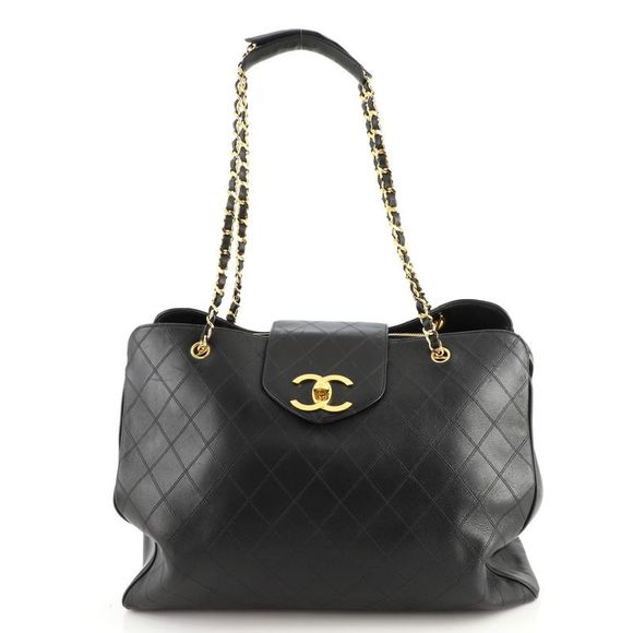 CHANEL | Bags | Chanel Vintage Supermodel Weekender Bag Quilted Leather ...